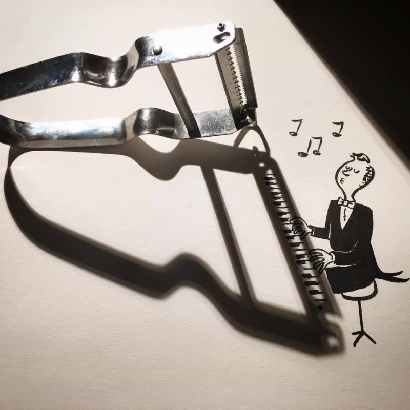 Vincent Bal Turns Shadows To Illustrations - ArtPeople.Net