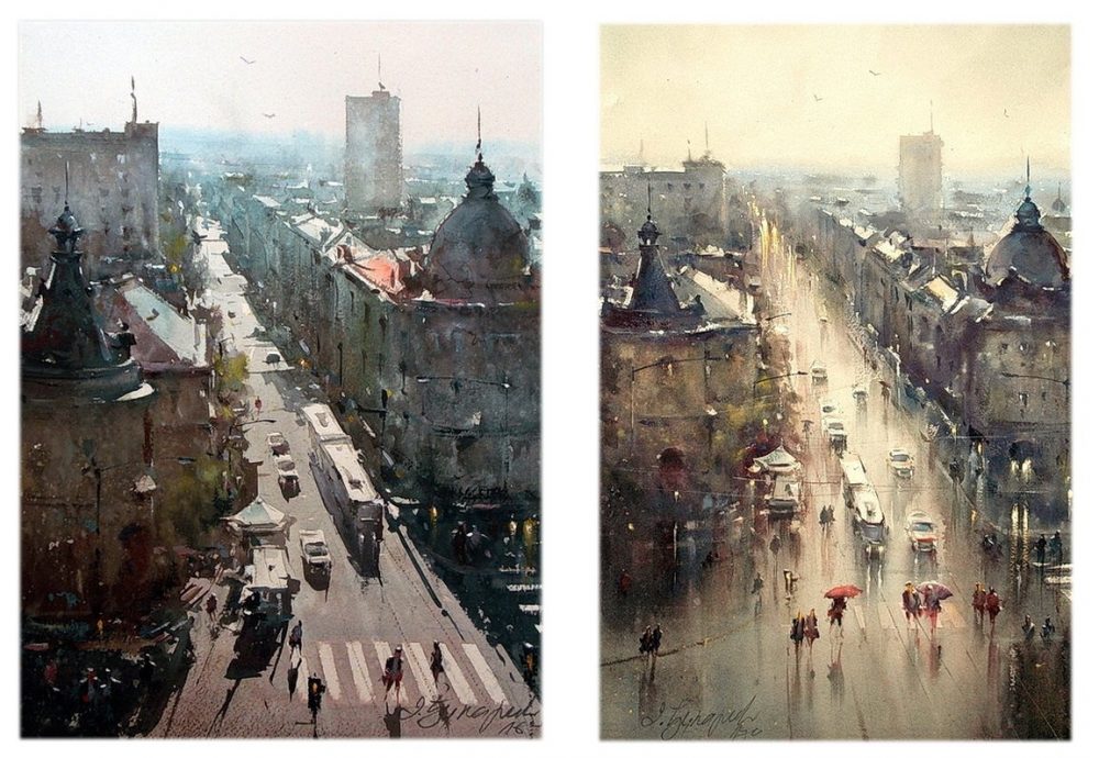 Watercolor Paintings by Dusan Djukaric - ArtPeople.Net