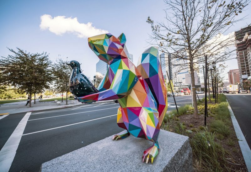 "Air, Sea and Land" 7 sculptures in the Streets of Boston | Okudart ...
