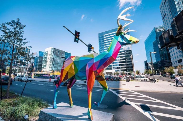 "Air, Sea and Land" 7 sculptures in the Streets of Boston | Okudart ...